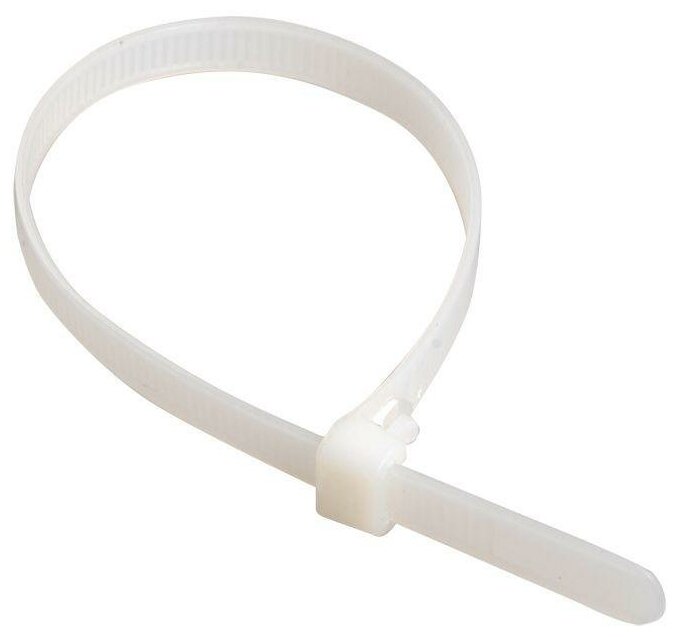 Хомут кабельный ХМ 7х200 бел. многоразовый (уп.100шт) IEK UHH50-7-200-100