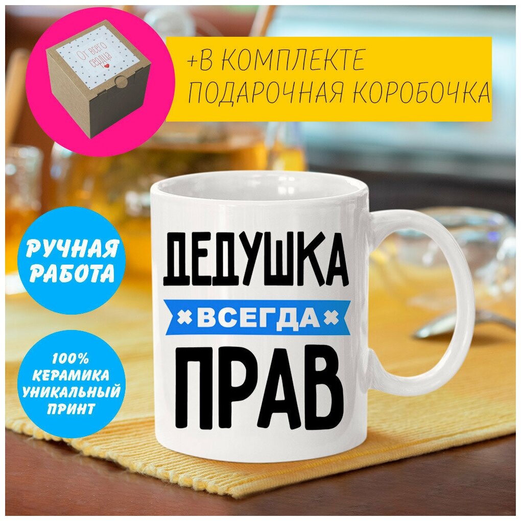 Кружка "Дедушка всегда прав"