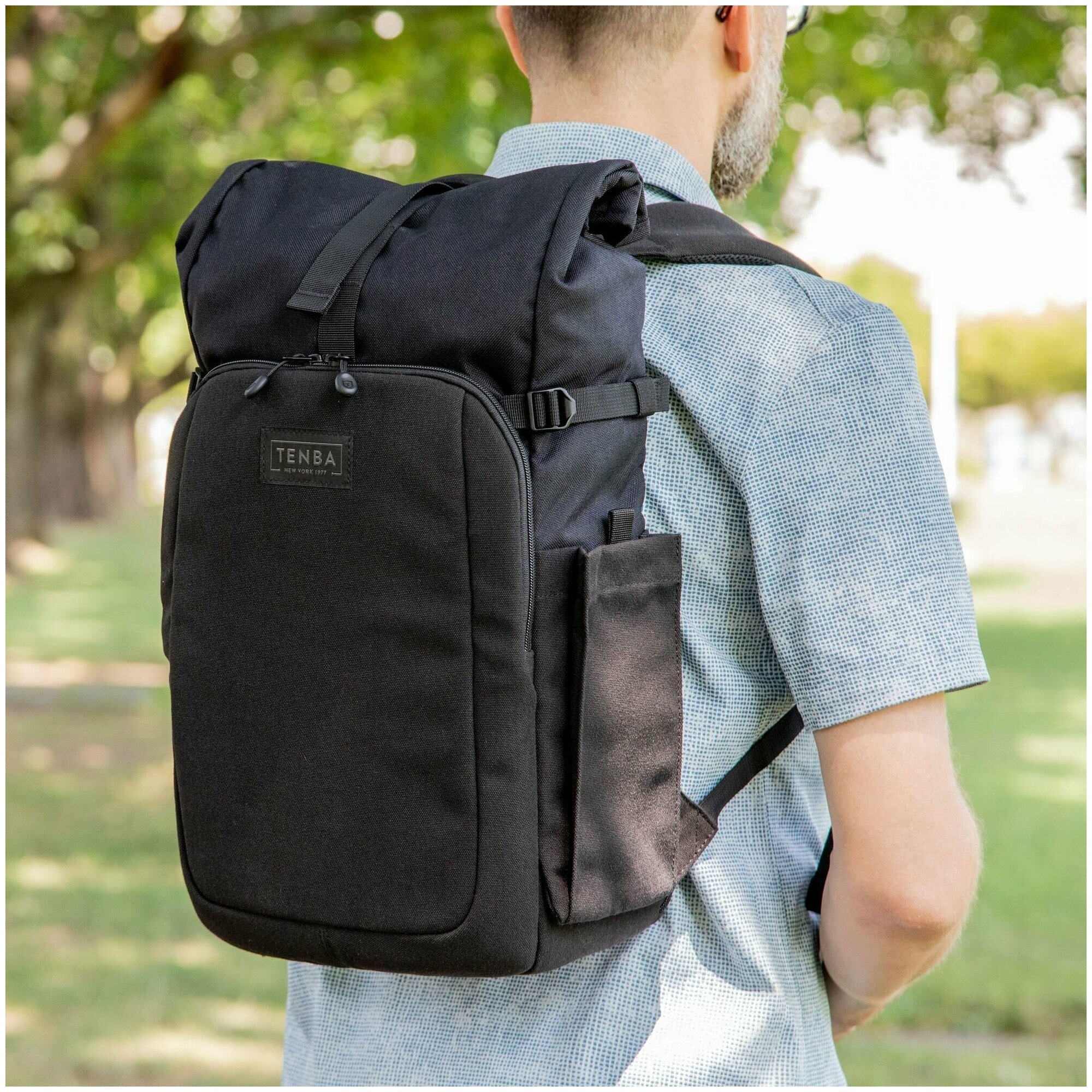 Рюкзак городской 14 литров с отделением для фотоаппарата и ноутбука Tenba Fulton v2 14L Backpack Black (637-733)
