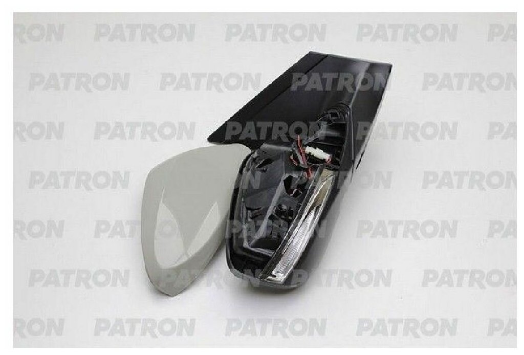 Зеркало наружное в сборе прав электр с подогр, грунт, выпукл, электроскладыв, 2 указ поворота Hyundai: i30 12- PATRON арт. PM.