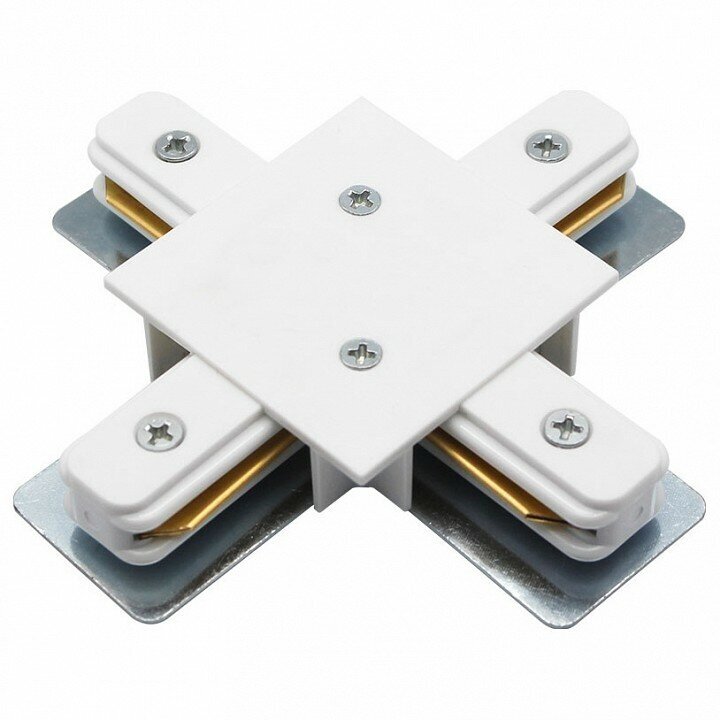 Соединитель X-образный для треков Arte Lamp Track Accessories A110133 Цвет арматуры белый