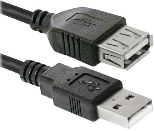 Кабель удлинитель USB-Am/Af Defender 87453 - 3м чёрный