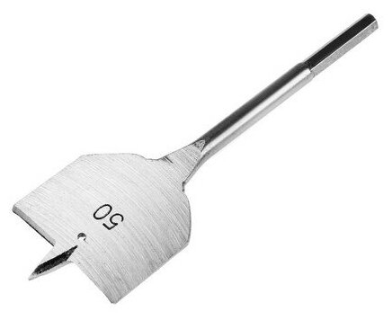 Сверло по дереву перовое ТероПром 1032508 тундра, шестигранный хвостовик, 50 х 152 мм, 1032508