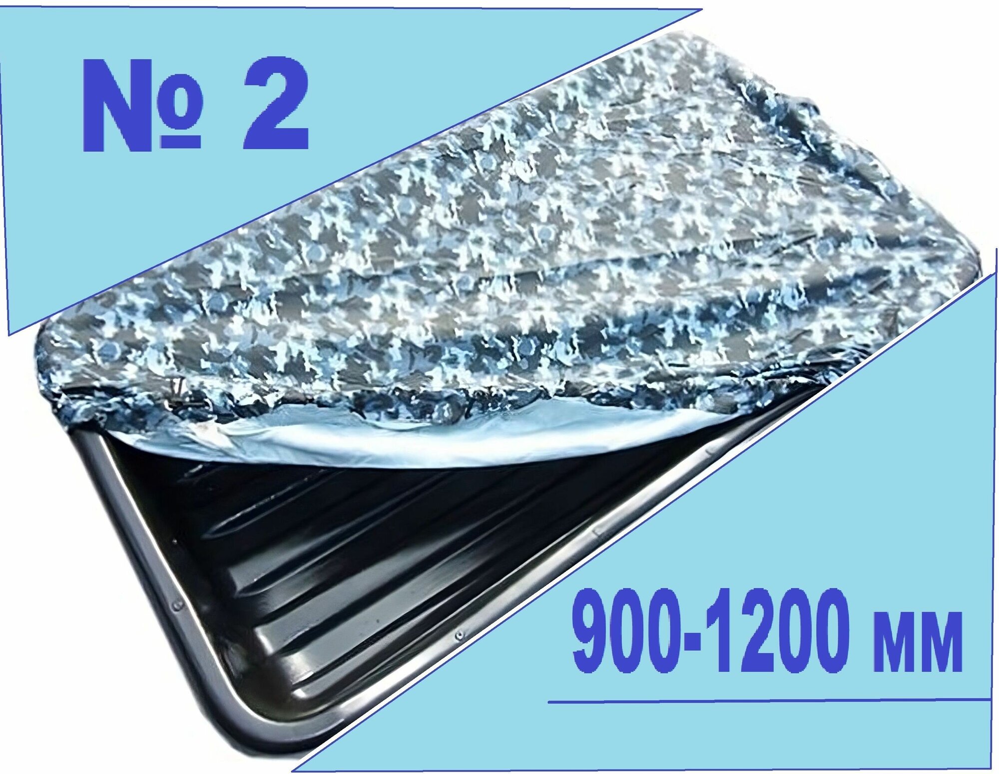 Чехол для саней №2 (длина 900-1200 мм). Прочный кожух из водонепроницаемого материала для фиксации груза и защиты вещей от воздействия дождя, снега, жары и ветра