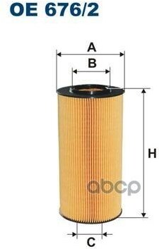 Фильтр масляный Daf CF85, XF105 Ginaf X-Series Temsa Bus Safari HD/IC/RD/STD шт. Filtron арт. OE676/2