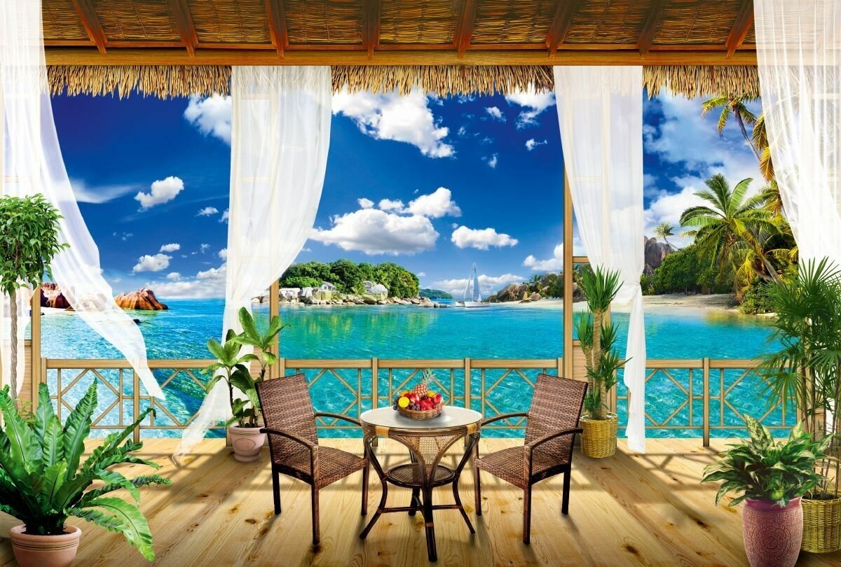 Фотообои флизелиновые с виниловым покрытием Терраса И 090 400х270см