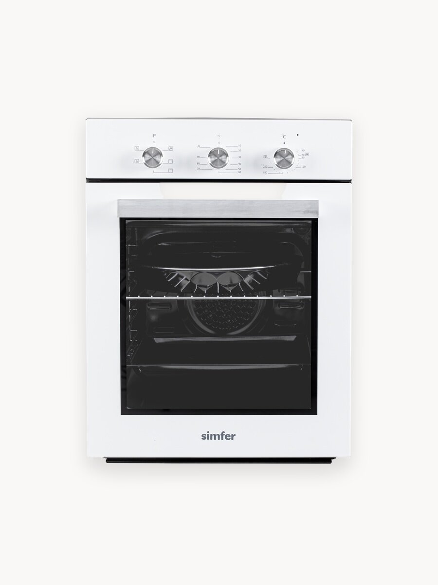 Духовой шкаф электрический встраиваемый Simfer 45см, 5 режимов, 49л, конвекция, таймер, 3 стекла, 5 ЛЕТ гарантия, турция