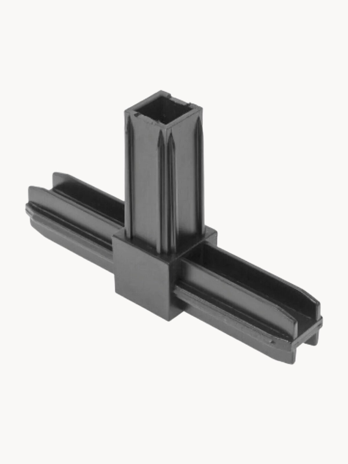 Соединитель профильной трубы из ABS-пластик 20x20 черный, 4 шт./уп.