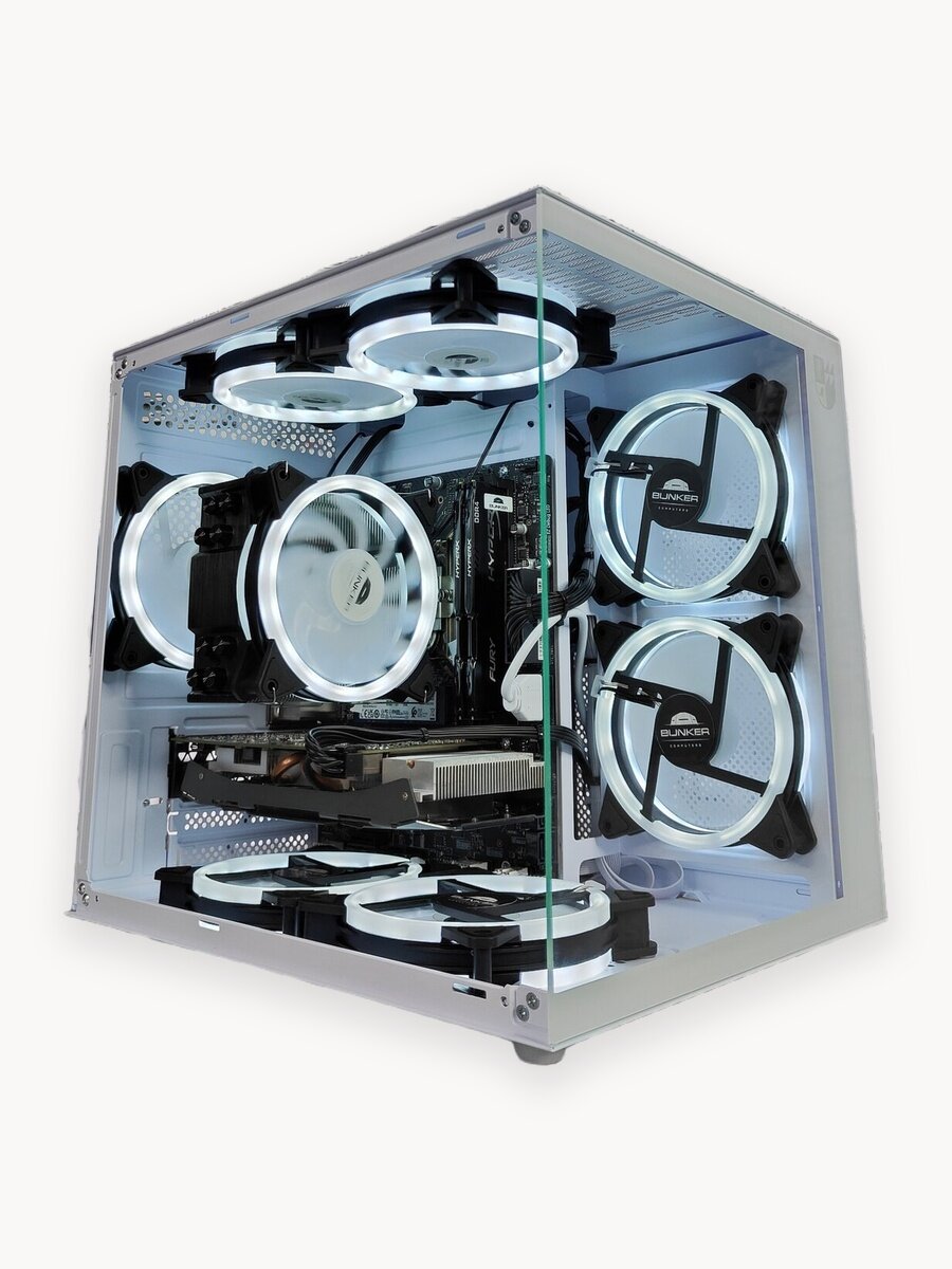 Игровой ПК Bunker GTX 1660 super AMD Ryzen 5 5600 ddr4 16gb ssd m2 512gb
