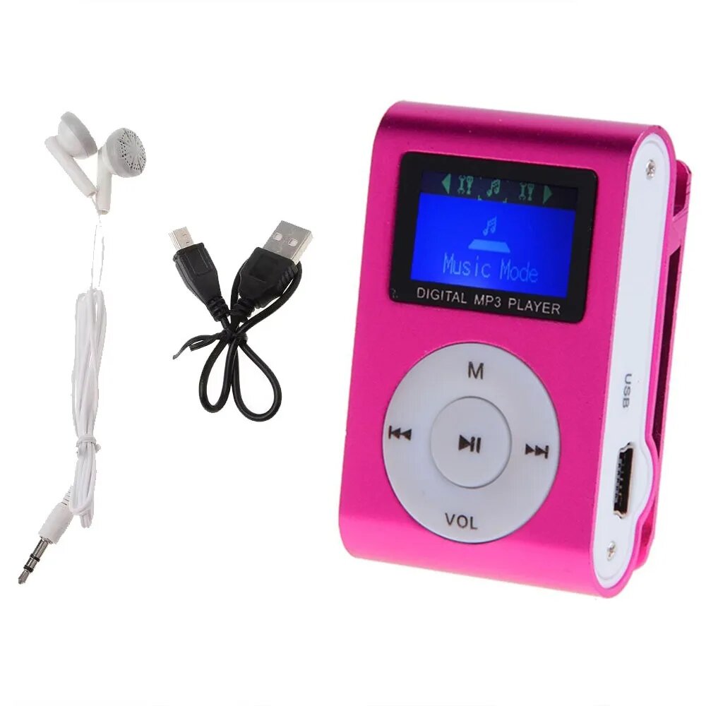 Розовый MP3-плеер портативный 32 ГБ