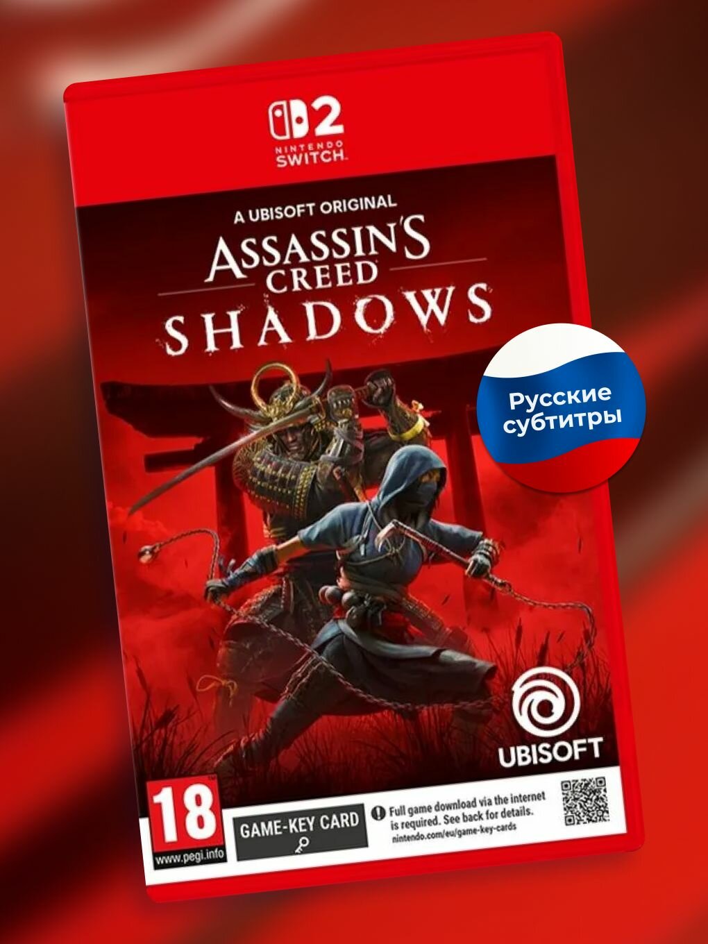 Видеоигра Assassins Creed Shadows Nintendo Switch 2 картридж