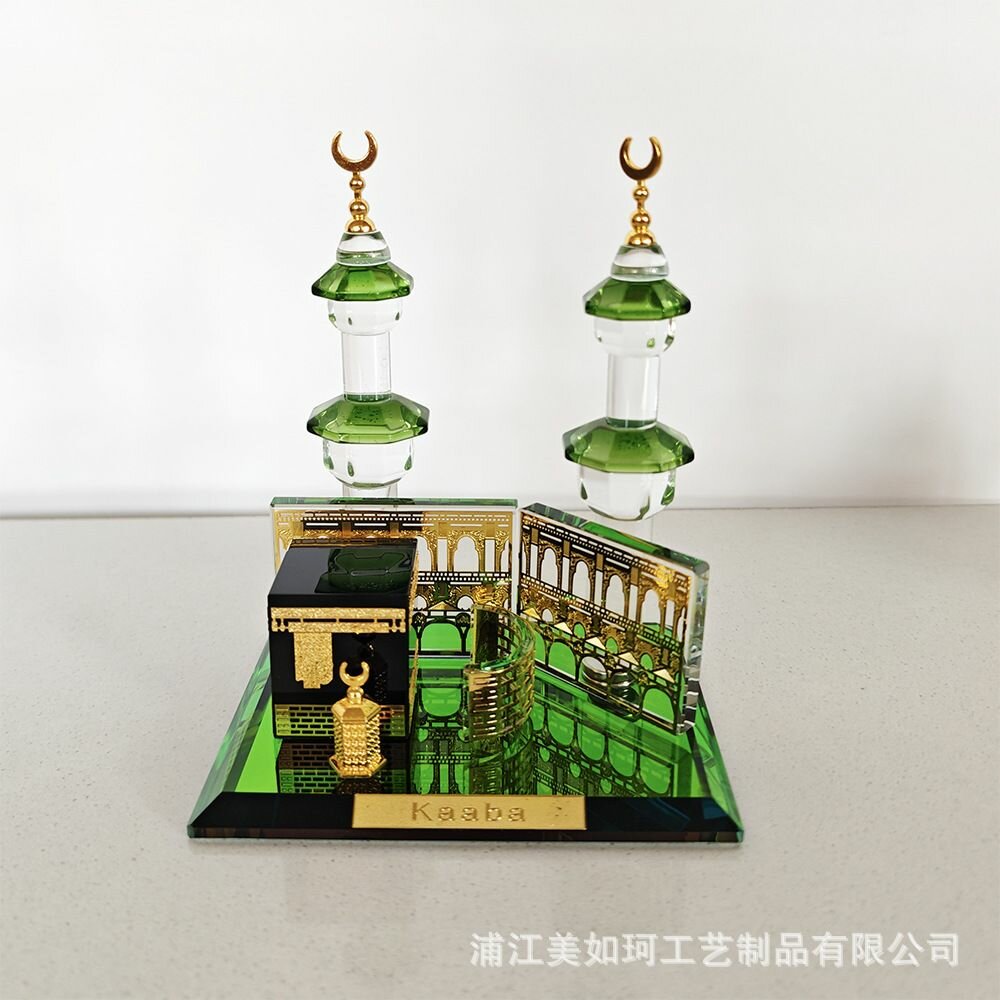 Декоративная модель Каабы, кристальное исполнение, для дома или офиса, 7,70 7,70 4,80 см
