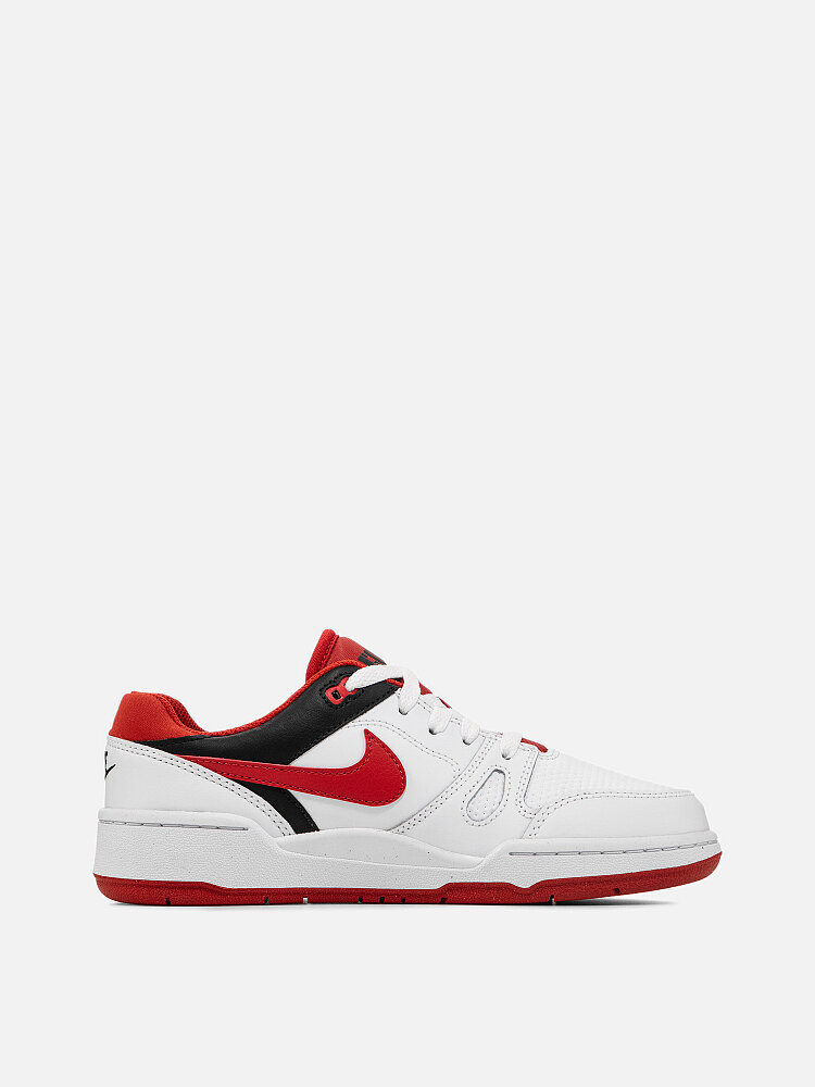 Кроссовки NIKE Full Force Low, размер 7Y US, белый/красный — фото 1