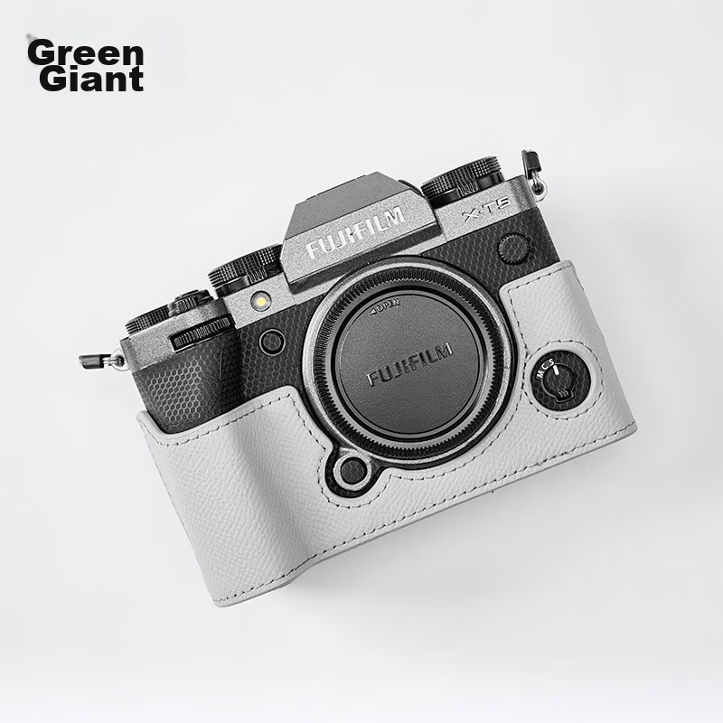 Llano кожаный чехол-основа для камеры Fuji X-T5 с рисунком ладони - современный серый Цвет：Современный серый