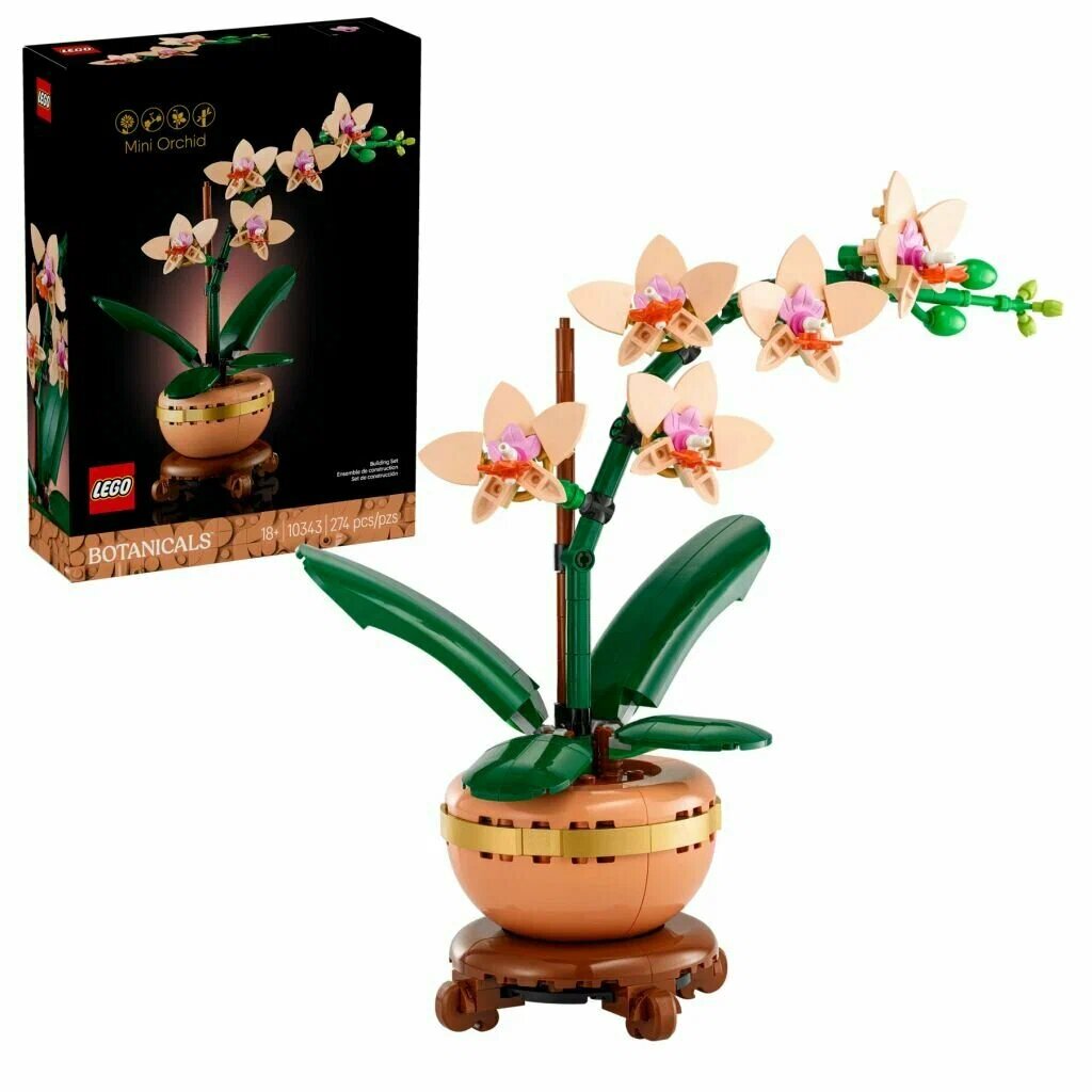 Конструктор LEGO Botanical Collection Мини орхидея 10343 (N), 274 деталей,