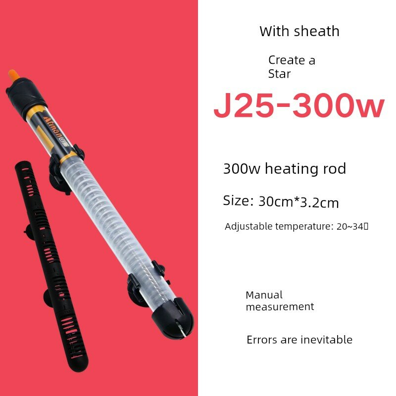 Atman J25 Sleeve Type 300W Эксплозивозащищенный Аквариумный Нагреватель с Бесплатным Термометром