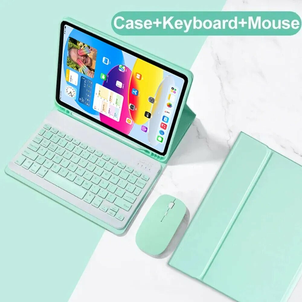 Чехол для планшета For iPad 10th Generation 10.9 inch дюймов, Case For iPad (A16) 11-inch 2025 русская клавиатура