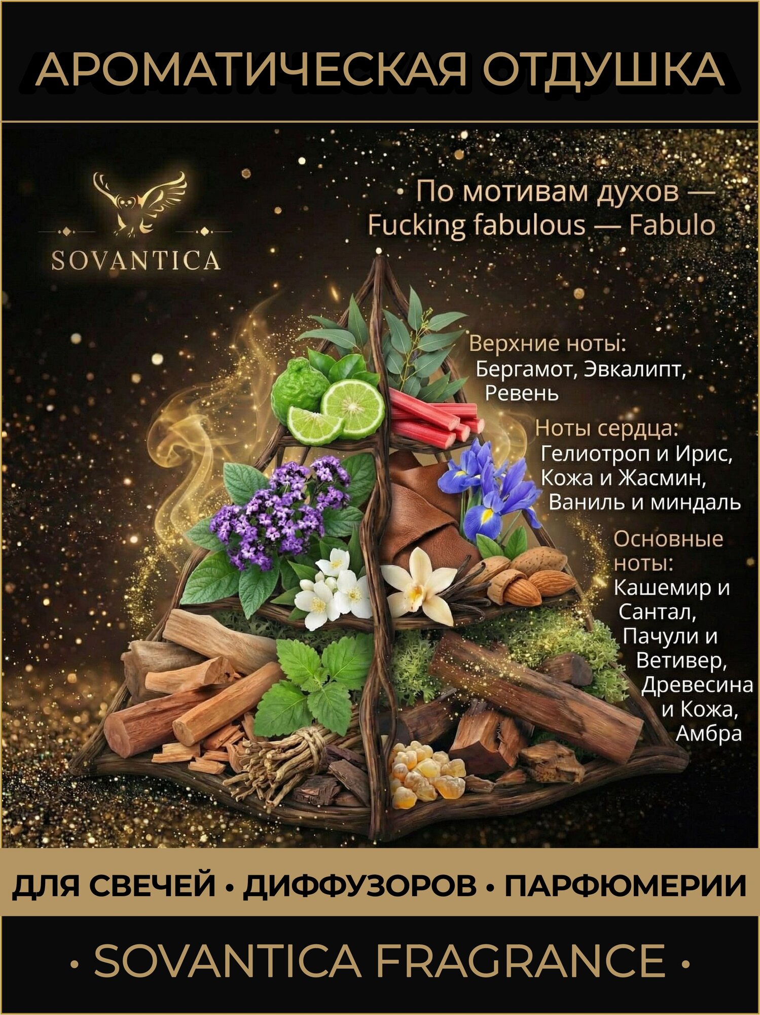 T • Парфюмерная отдушка 10 г Fucking fabulous unisex Fabulo, Sovantica