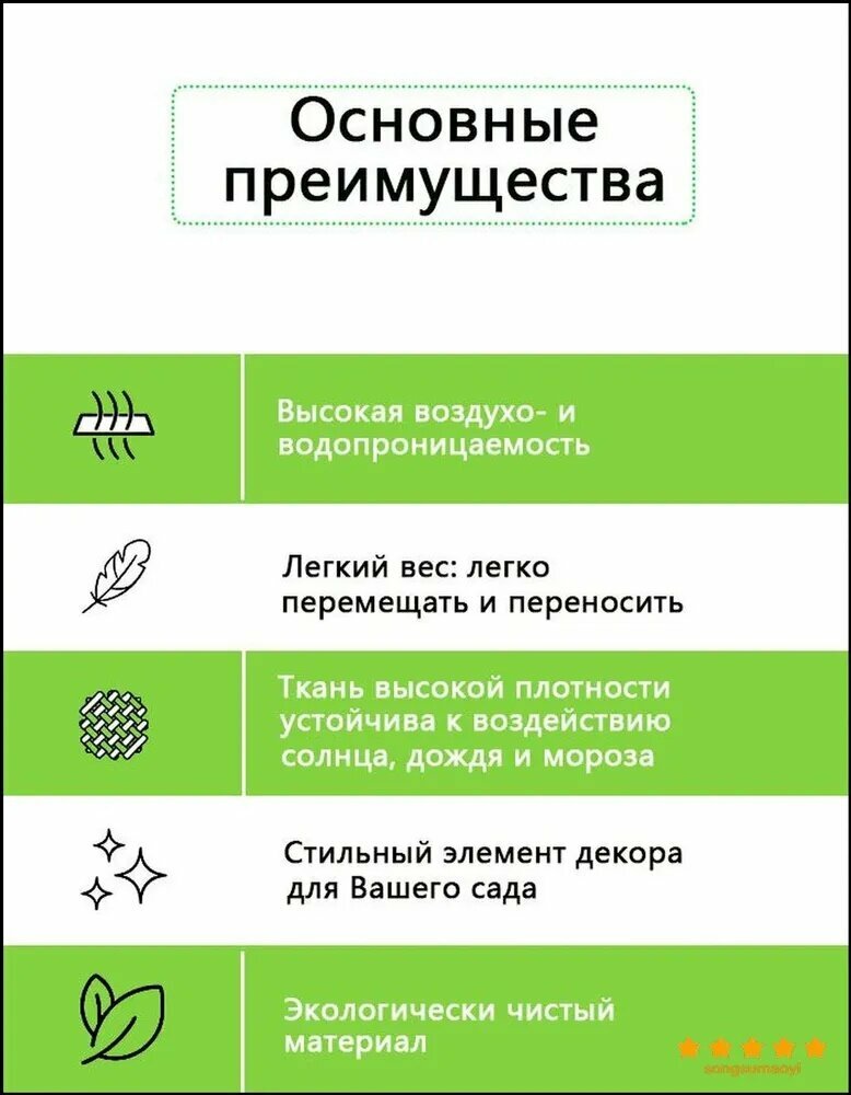 Клумба, 0.8х0.8 м, 1 шт — фото 1