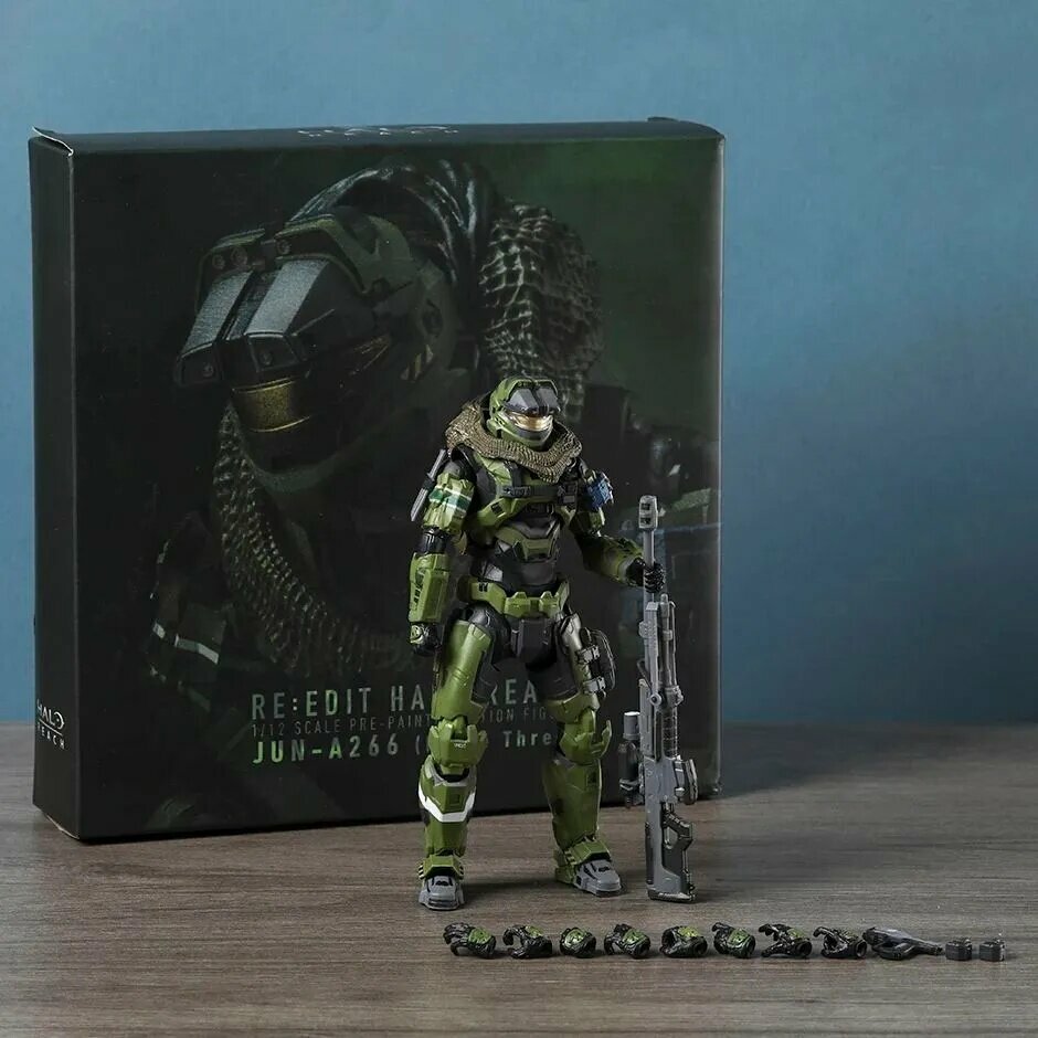 Подвижные Фигурка Хало спартанец Благородный коллектив A266 / Halo Noble Three фигурки(18см)