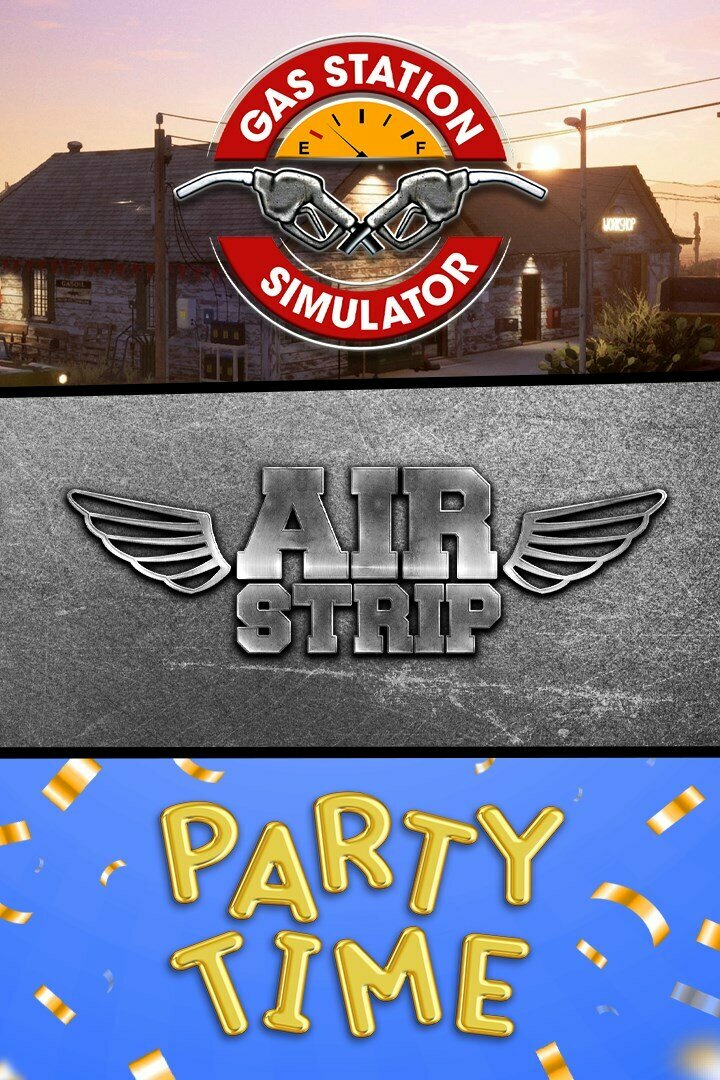 Игра Gas Station Simulator, Airstrip DLC and Party Time DLC Bundle — Xbox Series X|S, Xbox One — Цифровая версия