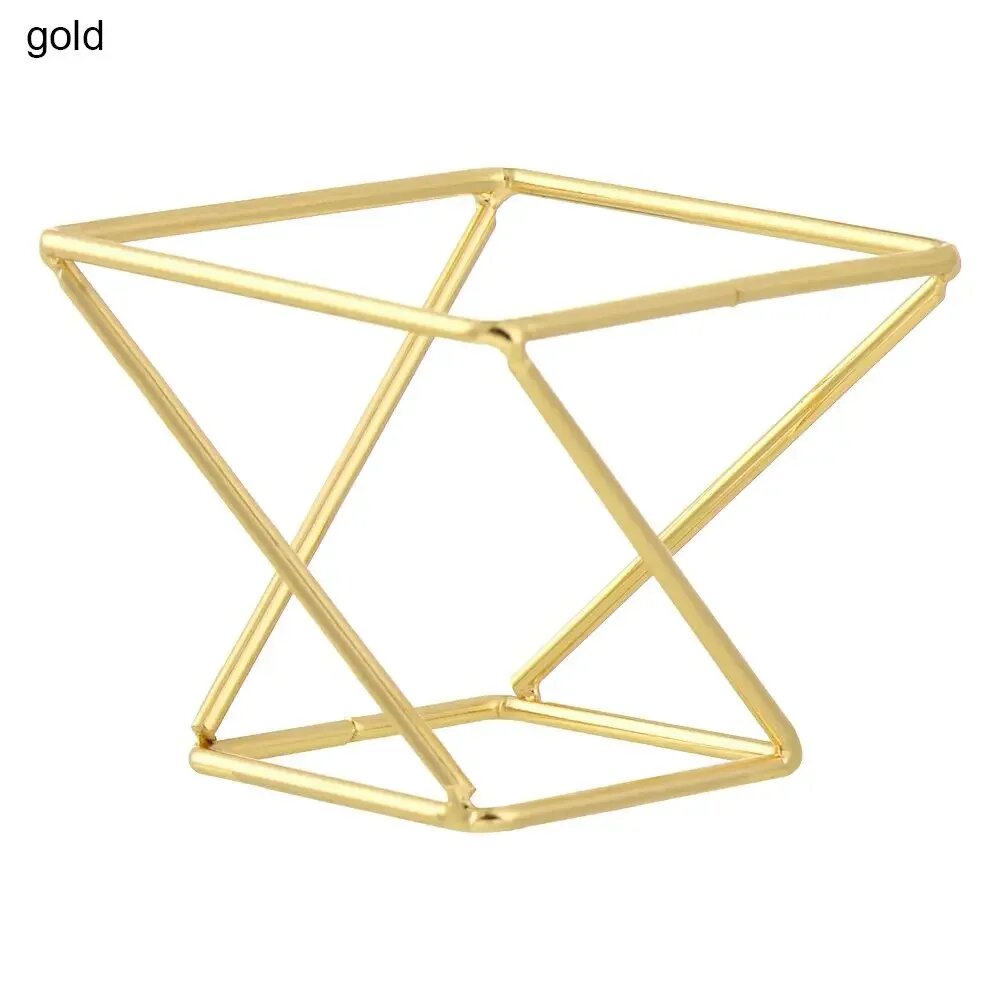 Трехмерная полка для пудры из железа rose gold gold
