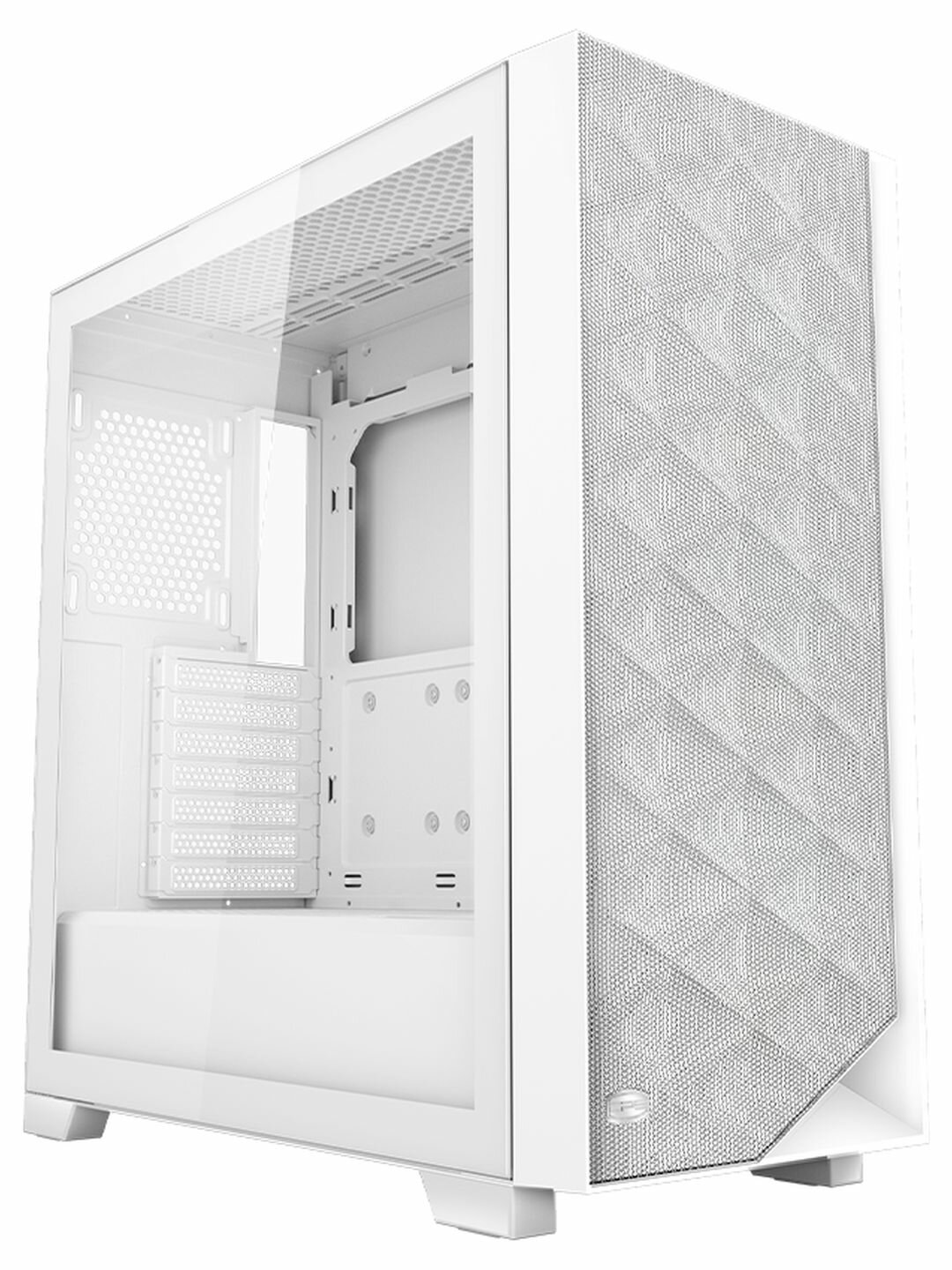 Корпус для ПК PCCOOLER C3D510 WH, ATX, закаленное стекло, без БП, белый
