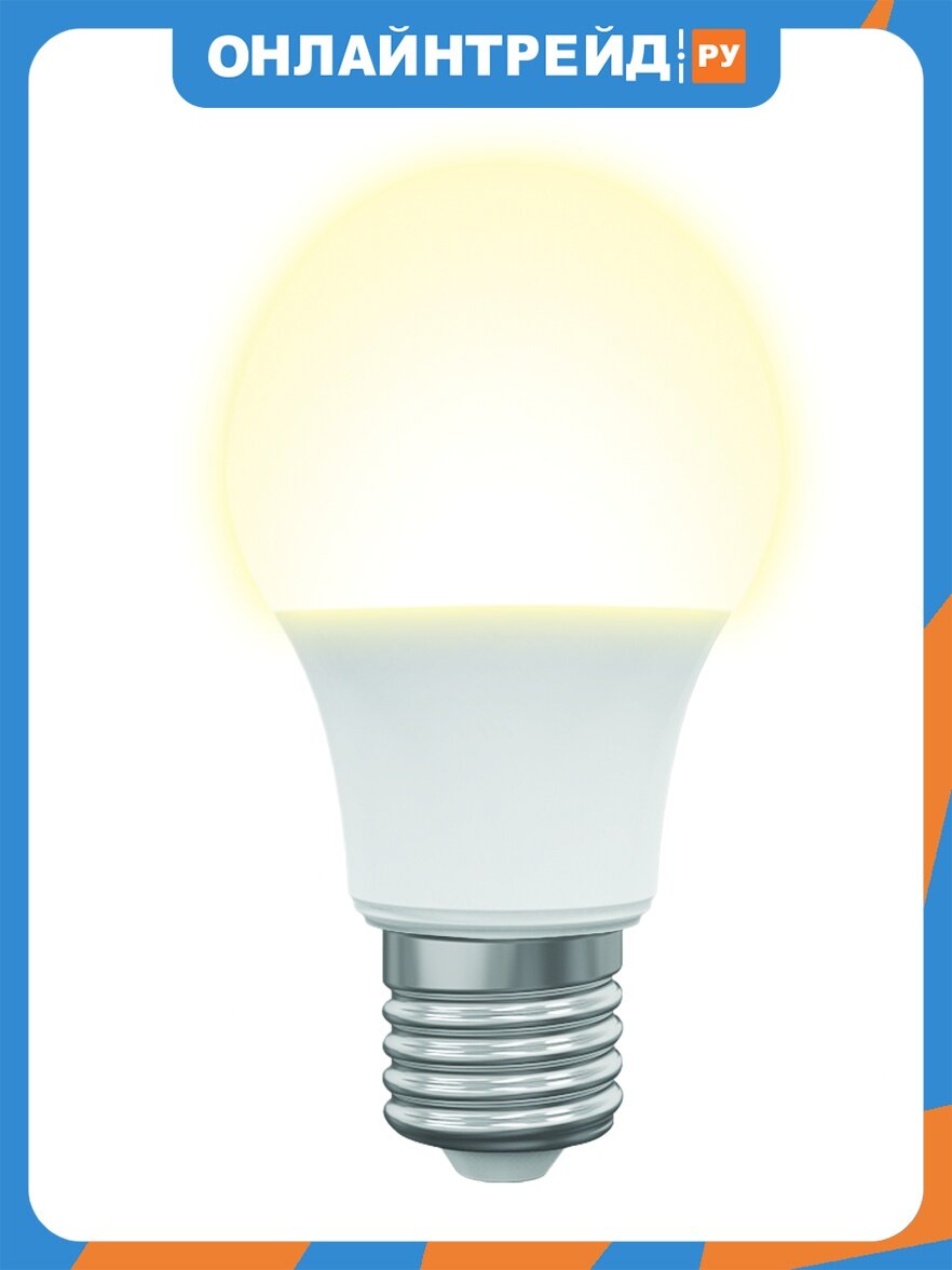 Светодиодная лампа Volpe LED-A60-9W/3000K/E27/FR/NR