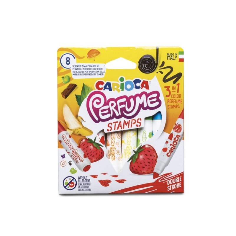 Фломастеры Carioca "Perfume", ароматизированные, 8 цветов