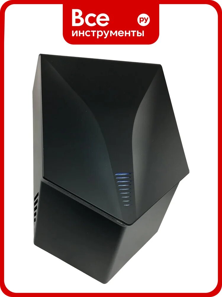 Сушилка для рук GFmark скоростная V-windblade, черная, настенный тип, сенсорное включение, антивандальная защита