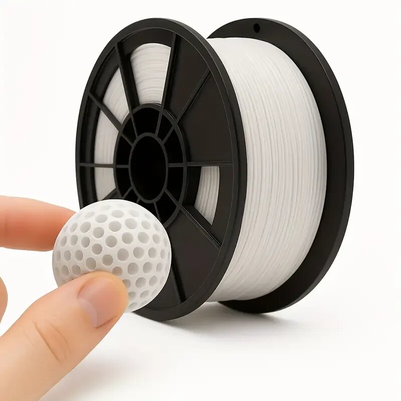 MANLANG Филамент TPU черный 1.75 мм Белый, tpu white
