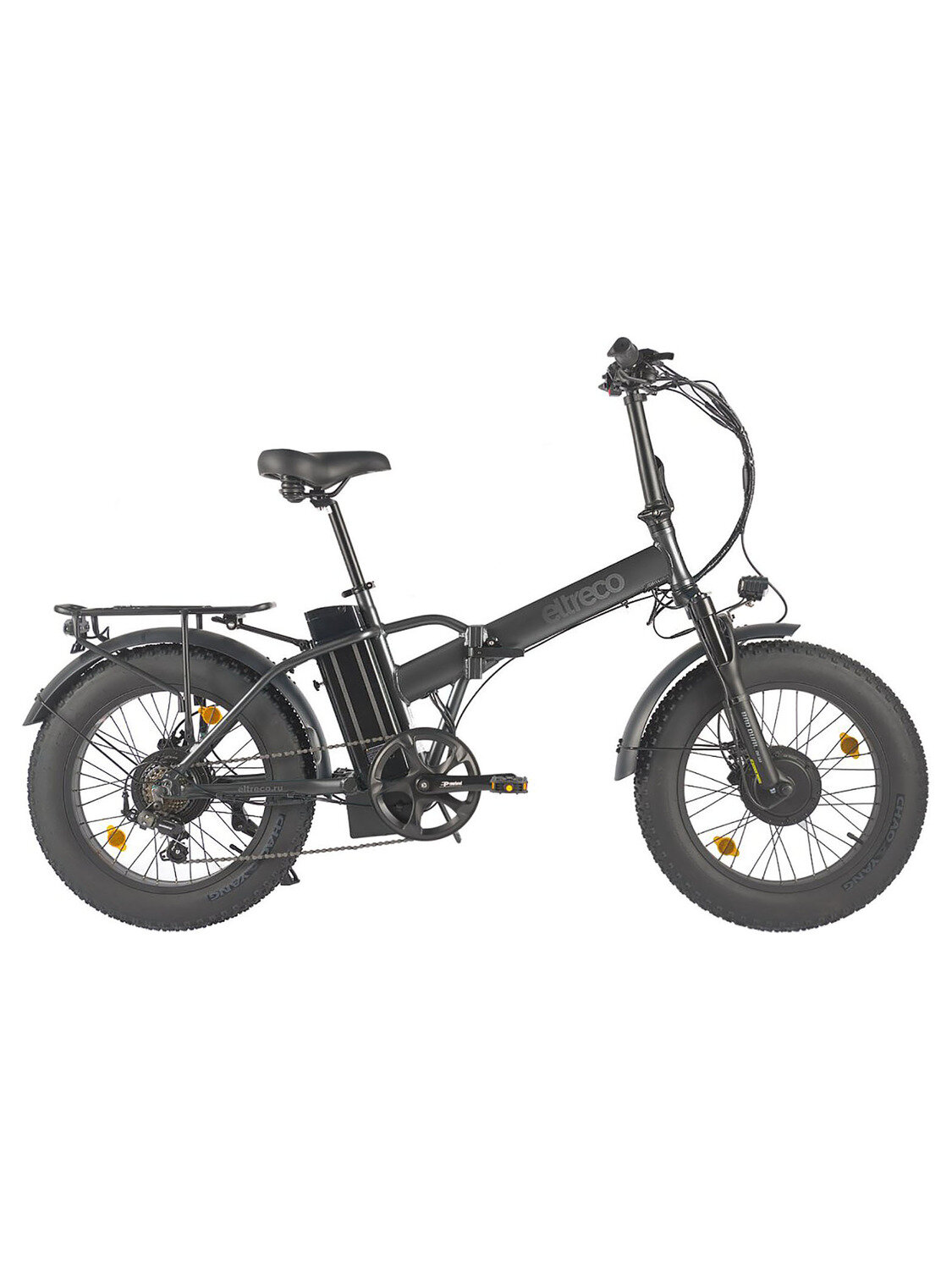 Электровелосипед Eltreco Bad Dual New Черный, для мужчин ,350W*2