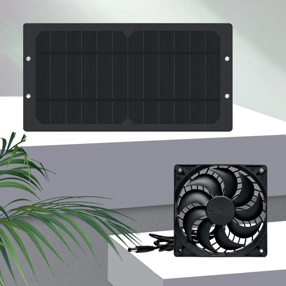 Солнечная панель 6W solar pet для вентиляции, охлаждения и вытяжки солнечных вентиляторов