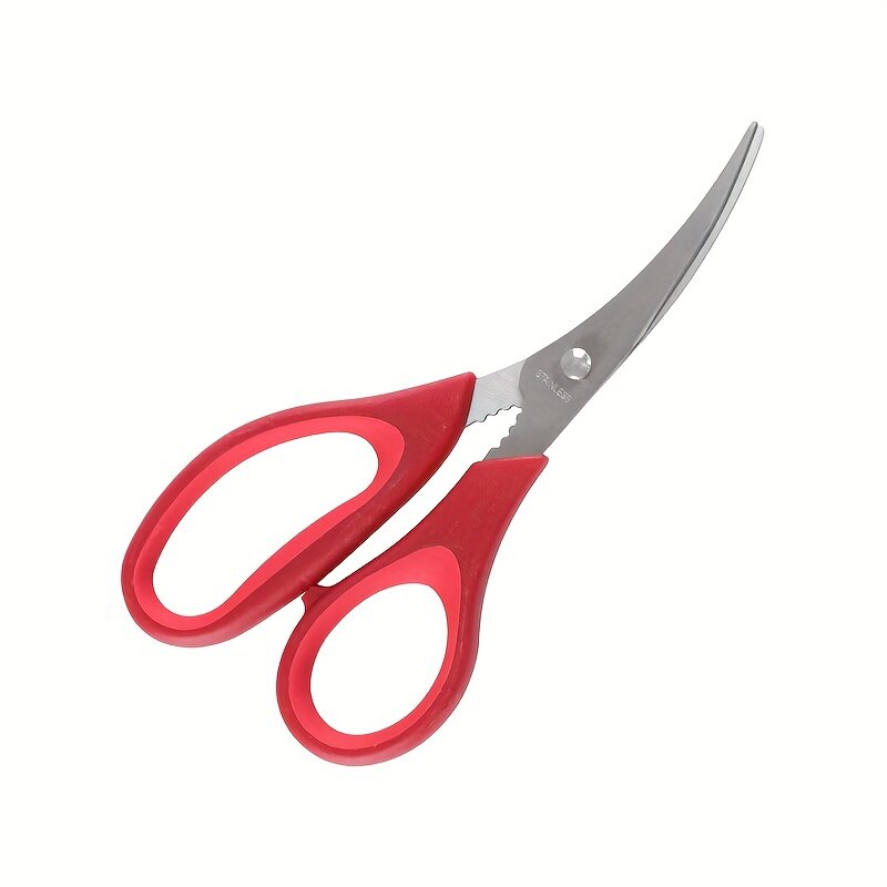 Ножницы для чистки креветок и морепродуктов, красные