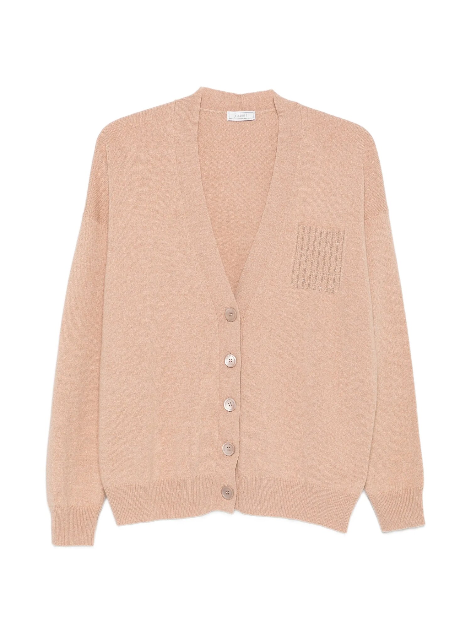 Кардиган Beaded-pocket V-neck cardigan