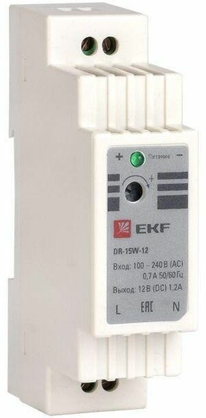 Блок питания 12В DR-15W-12 PROxima EKF dr-15w-12