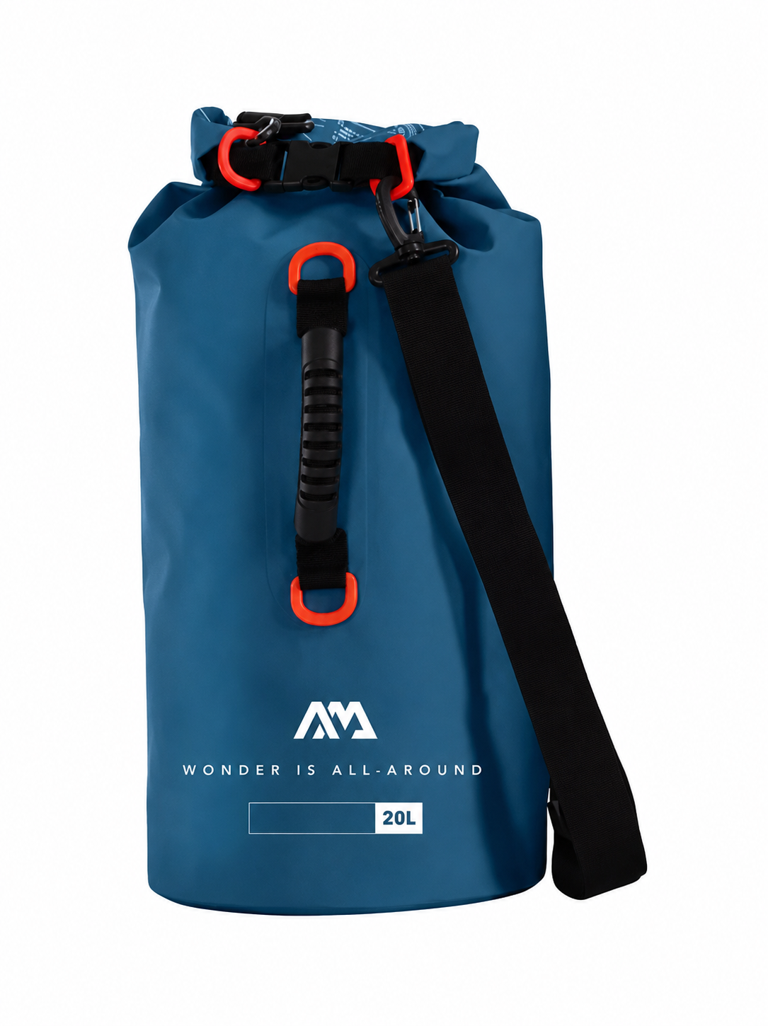 Гермомешок Aqua Marina Dry Bag 20 л тёмно-синий, водонепроницаемая сумка для SUP и отдыха