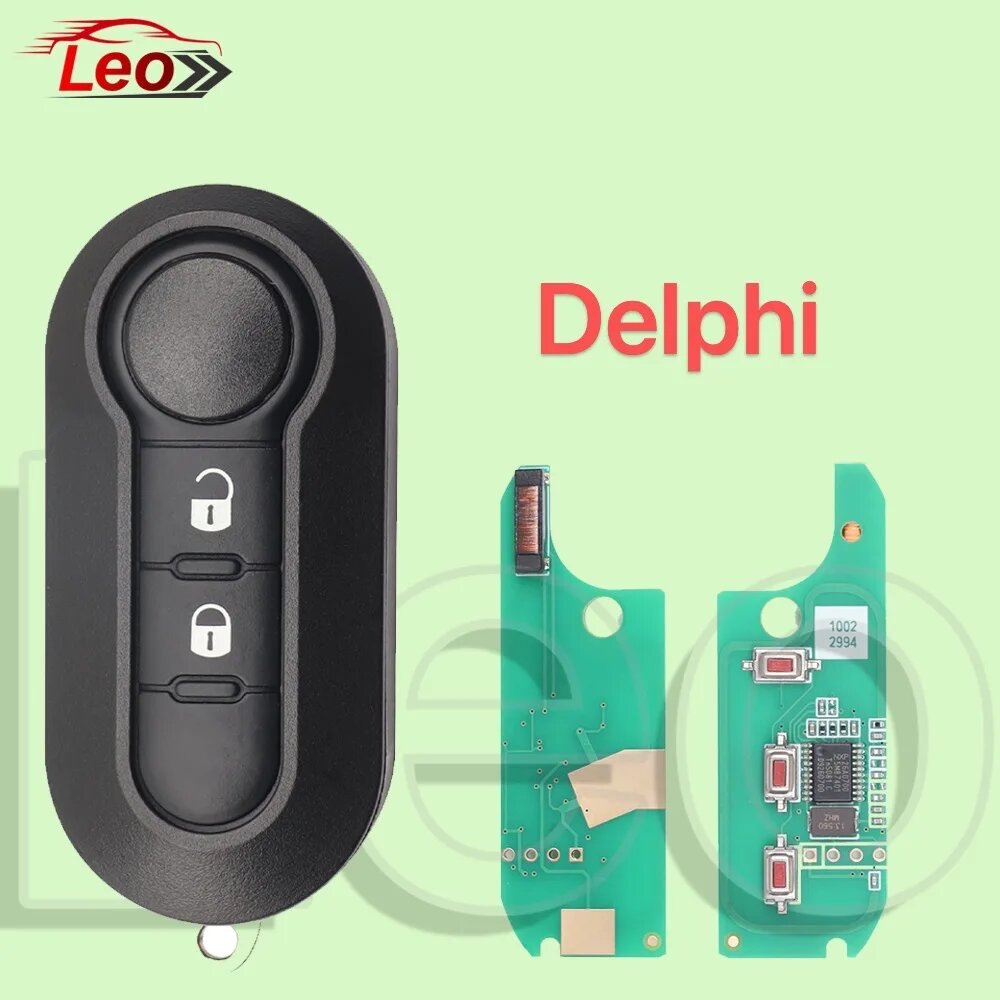 Дистанционный откидной ключ Leo для Fita Delphi 500 Panda Punto Bravo Marelli 500L Ducato Delphi