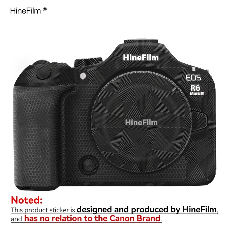 HineFilm наклейка для камеры Canon EOS R6 Mark III Nordic Black