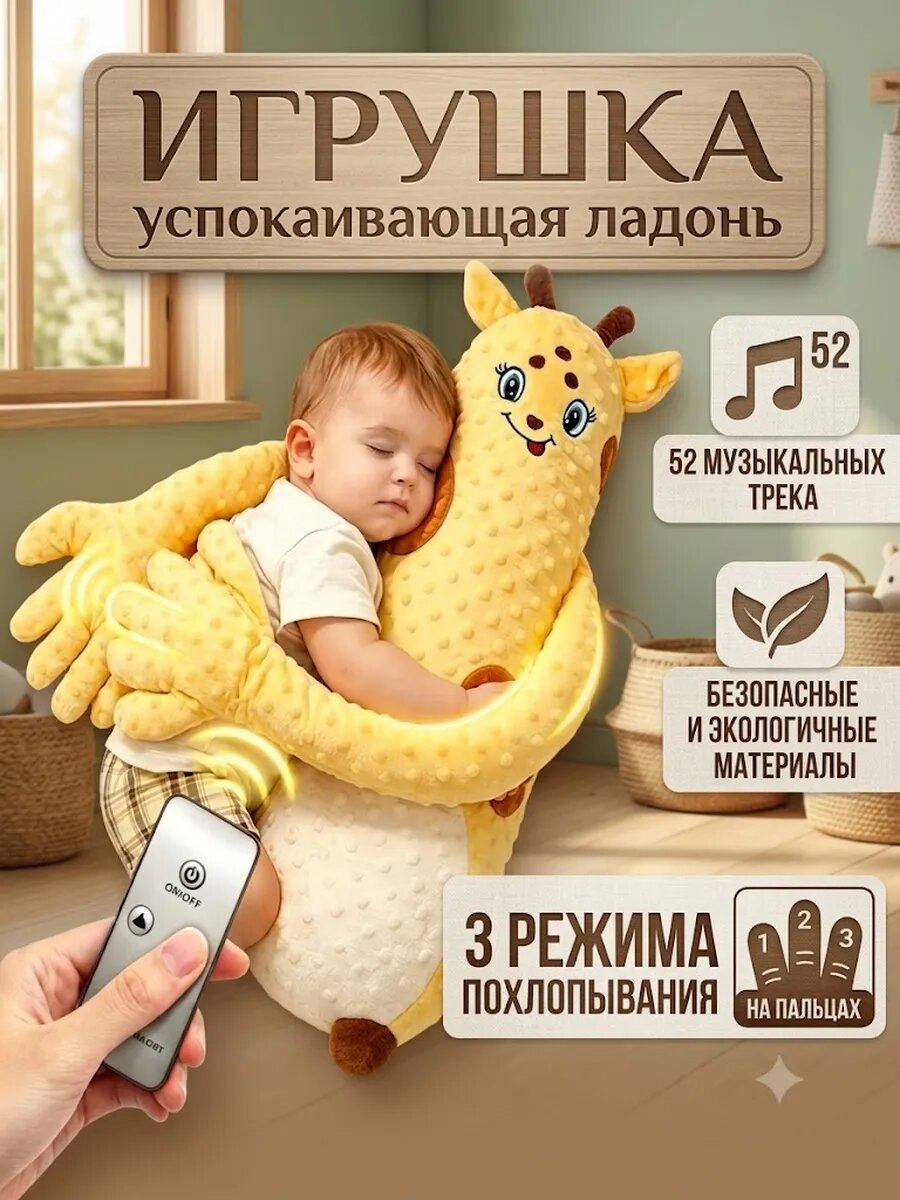 Успокаивающая ладонь для новорожденных Подушка-обнимашка