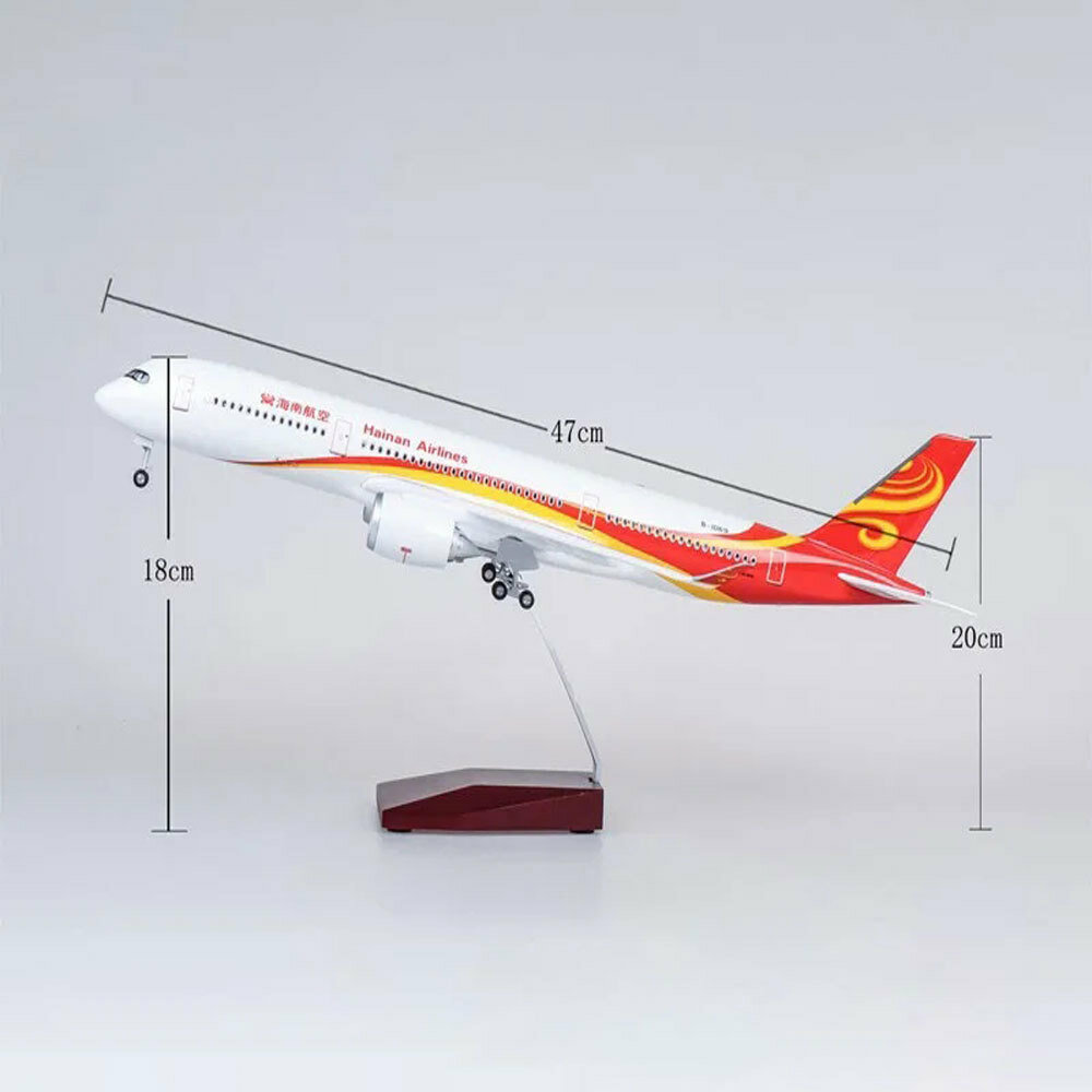 47-сантиметровая модель пассажирского самолета Airbus A350 авиакомпании Hainan Airlines, коллекционный подарок
