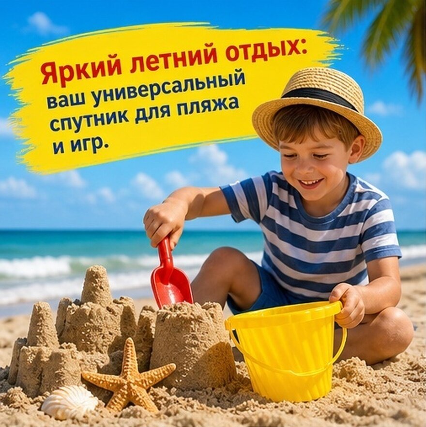 Летнее Ведро Для Игр На Пляже Охлаждающее Ведро Для Песка И Воды 16x14cm