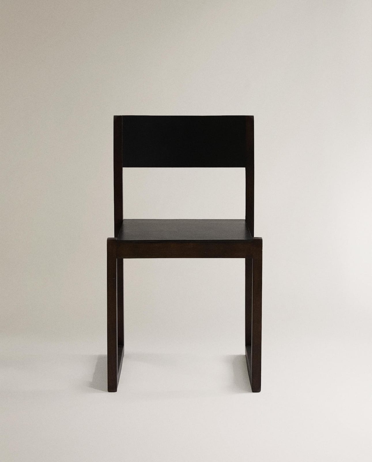 Стул ZARA HOME деревянная конструкция и кожа, коричневый, 79.2 x 46.5 x 45 см 8391/073/716-99