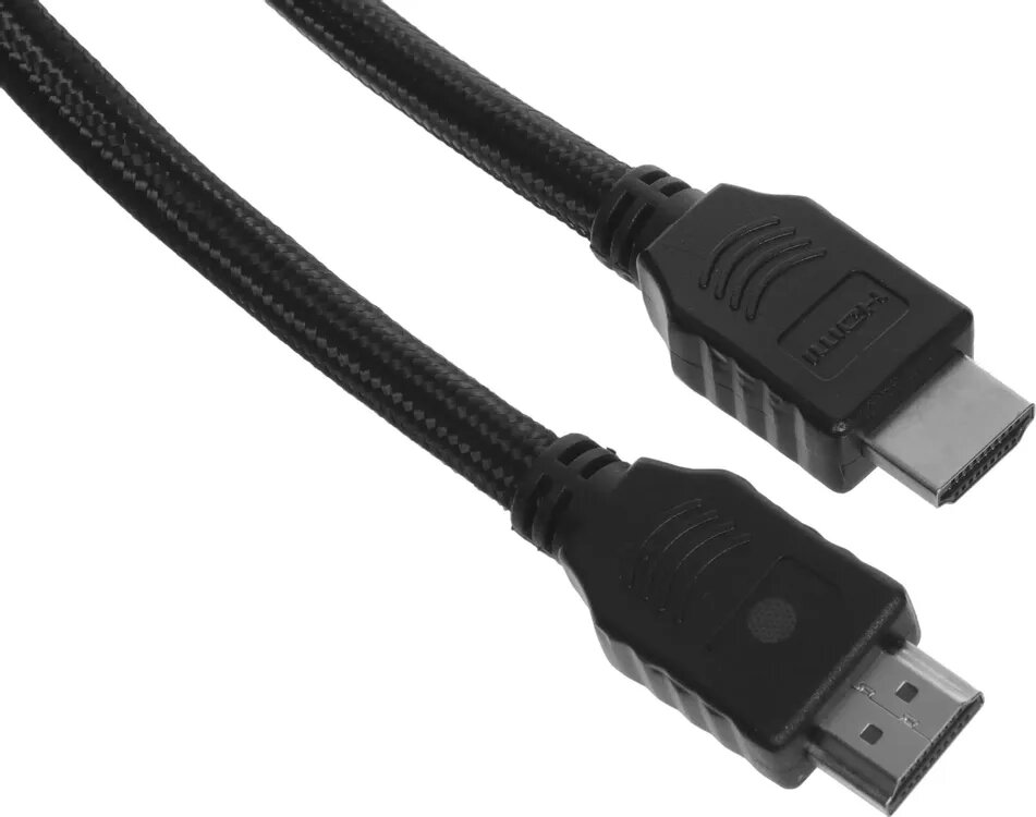 Кабель аудио-видео Cactus CS-HDMI.2-1.5, HDMI (m) - HDMI (m), ver 2.0, 1.5м, GOLD, черный