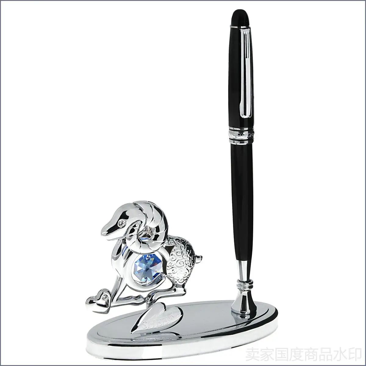 Держатель для ручки Crystocraft Овечка с кристаллами Swarovski U0347-171-CBL