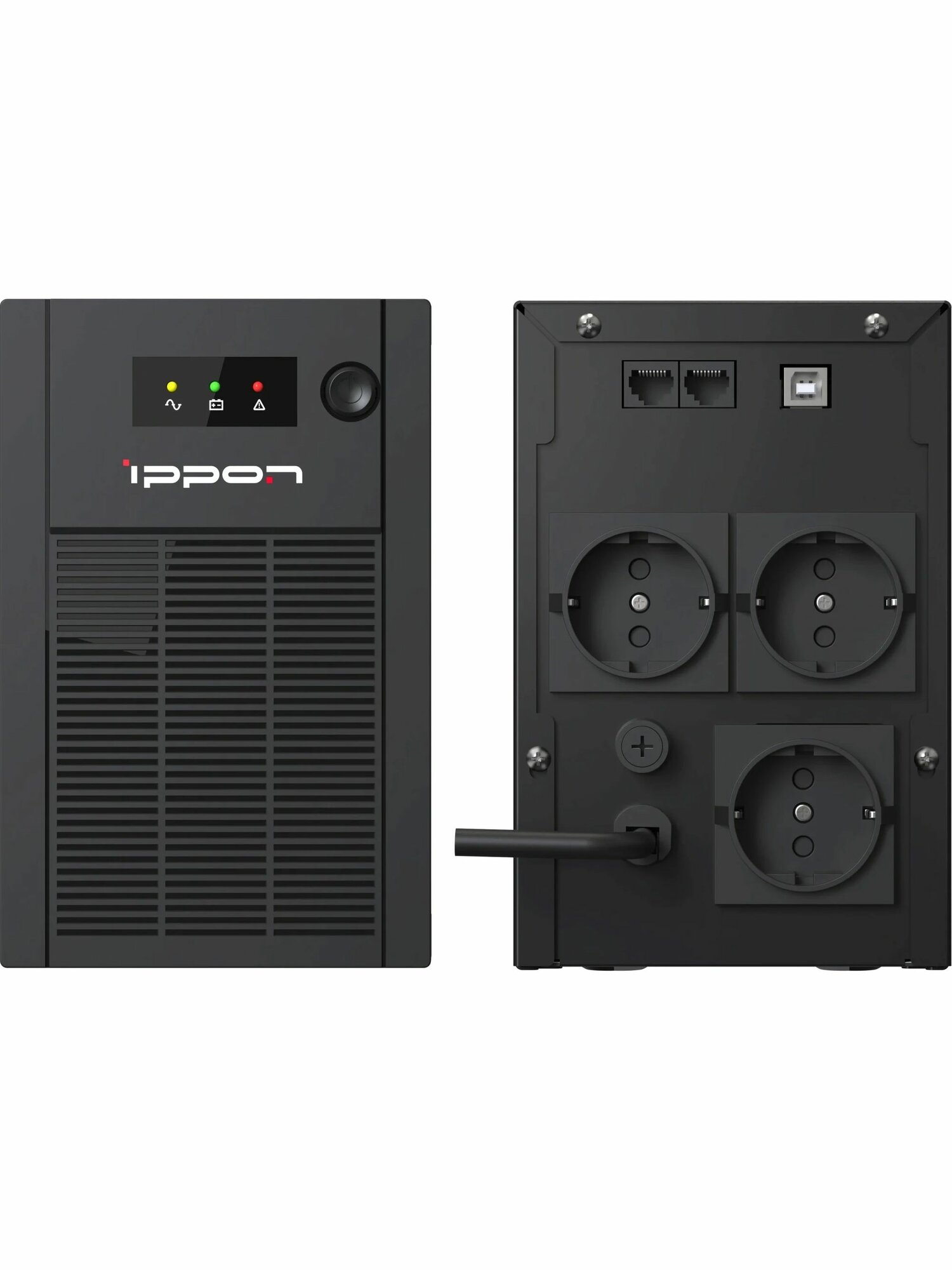 Источник бесперебойного питания Ippon Back Basic 1050S New Euro 600Вт 1050ВА черный