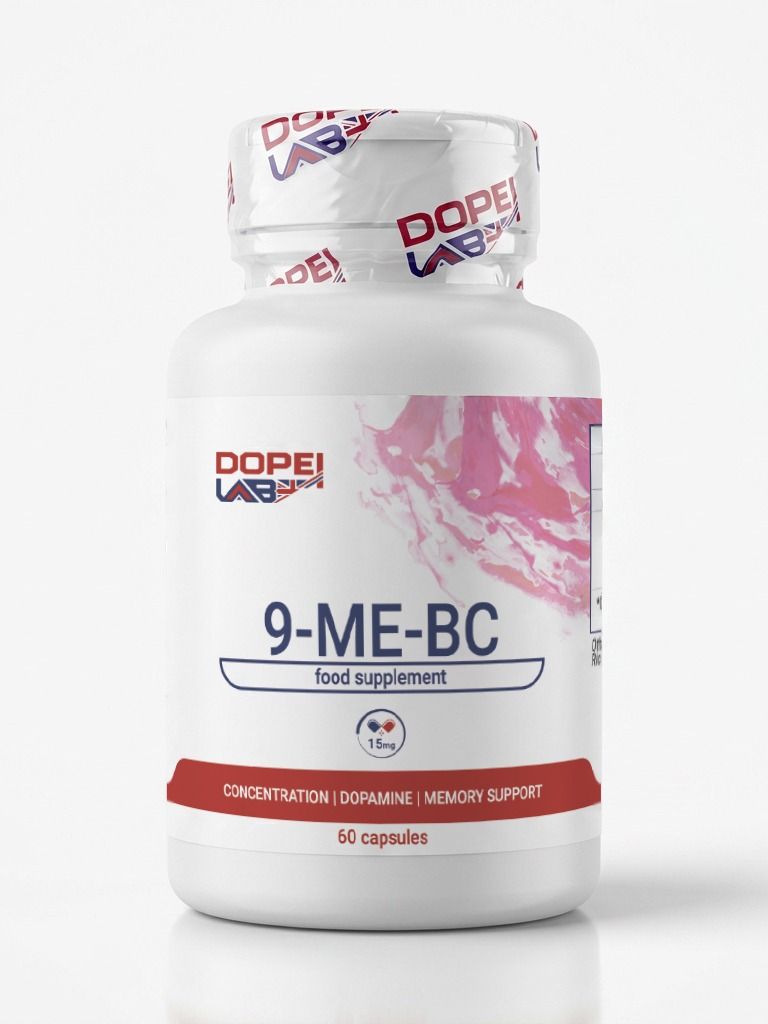 Добавка для мозговой активности 9-ME-BC Dope! Lab UK, 15 мг 60 капсул