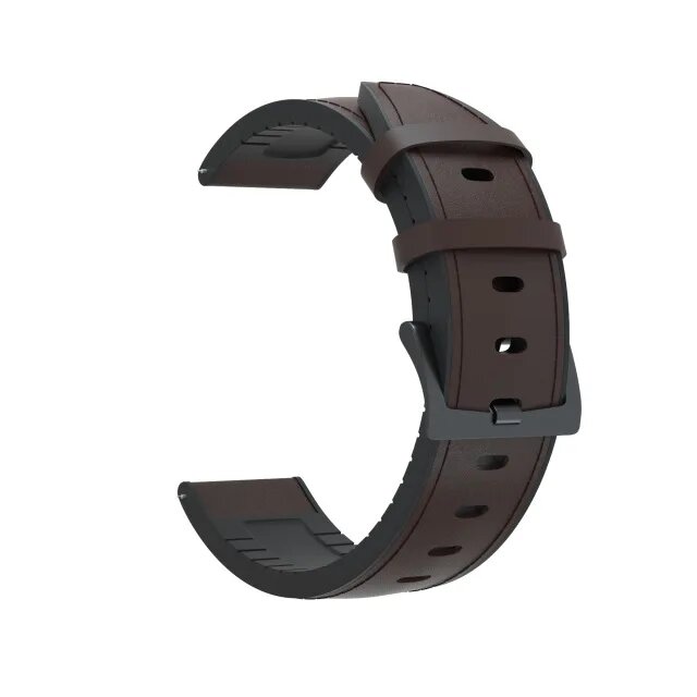 Ремешок кожано-силиконовый LYQSTA для Xiaomi Amazfit GTR 4/3 Amazfit GTR 47mm, Silicone Leather 2