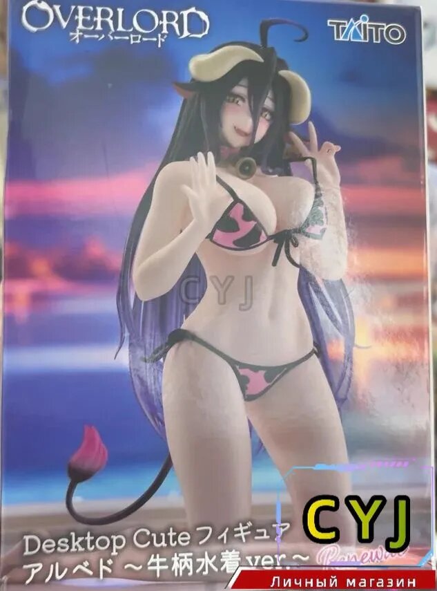 TAiTO Аниме Фигура/OVERLORD Desktop Cute albedo Cow pattern swimsuit Renewal/CYJ