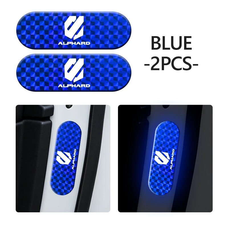 Светоотражающие наклейки Alphard Blue - 2шт
